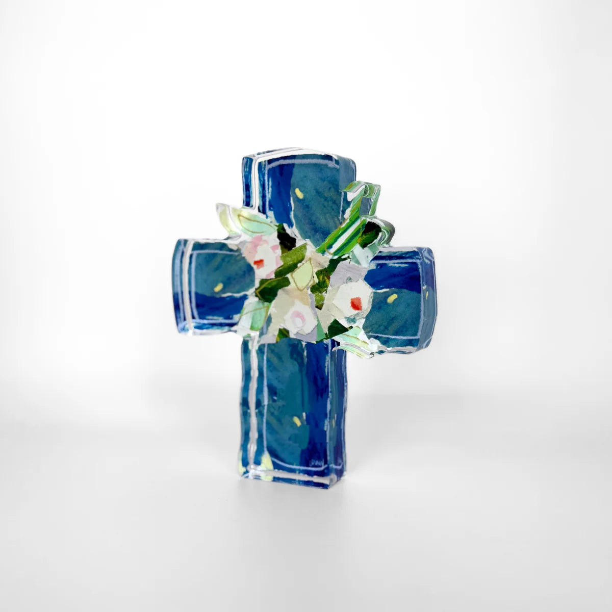 Blue Confetti Cross – Firefly Boutique