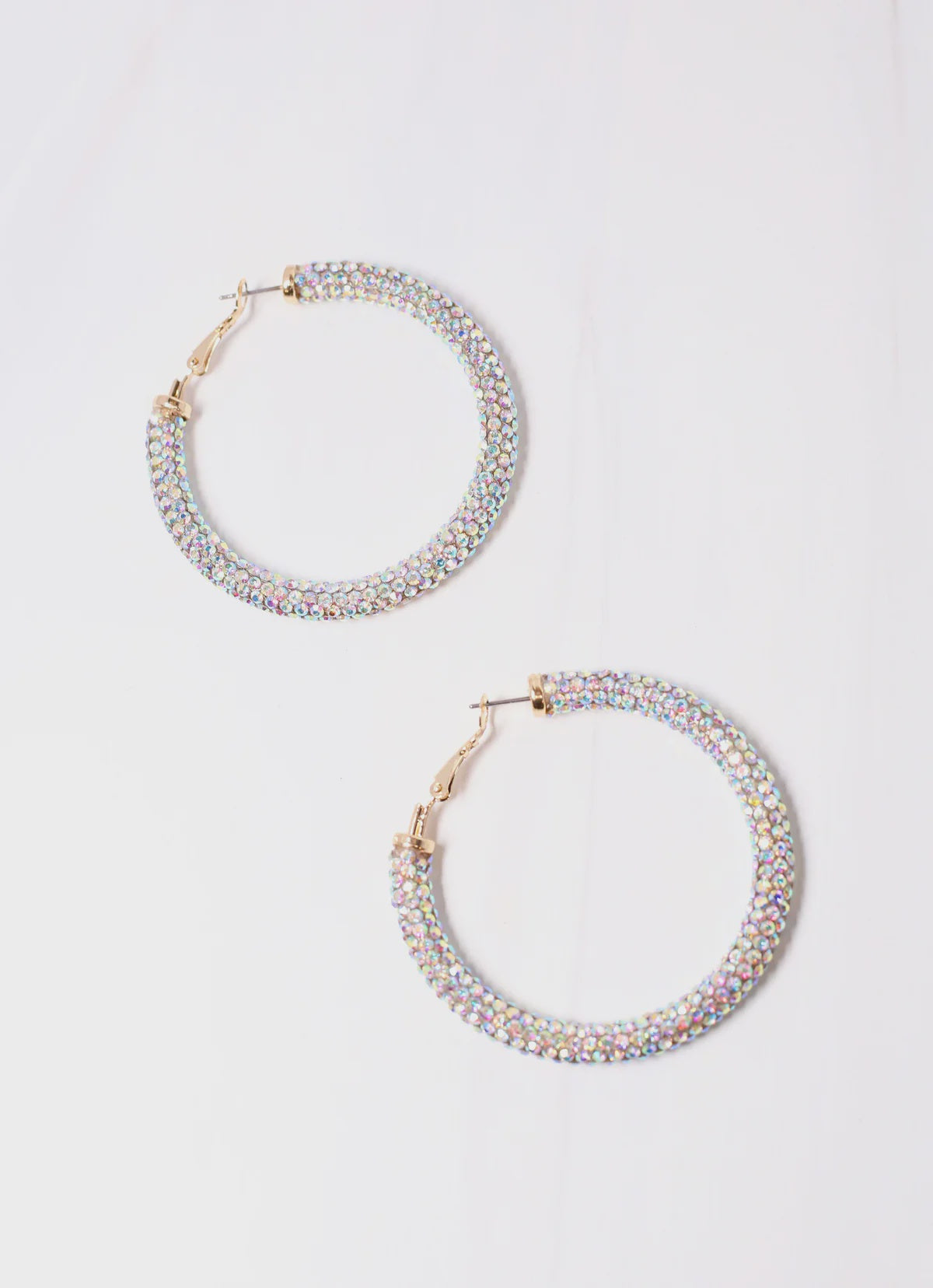Rossellini Pave Hoop Earrings – Firefly Boutique